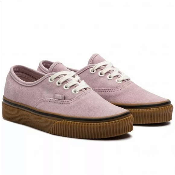 Vans | Shoes | Vans Authentic Suede Violet Embos Gum Sneaker Shoe ...